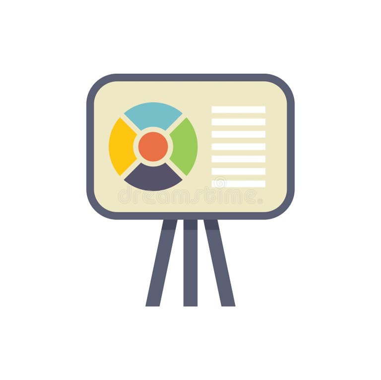 Presentation Board Showing Pie Chart and Text Content for Business ...