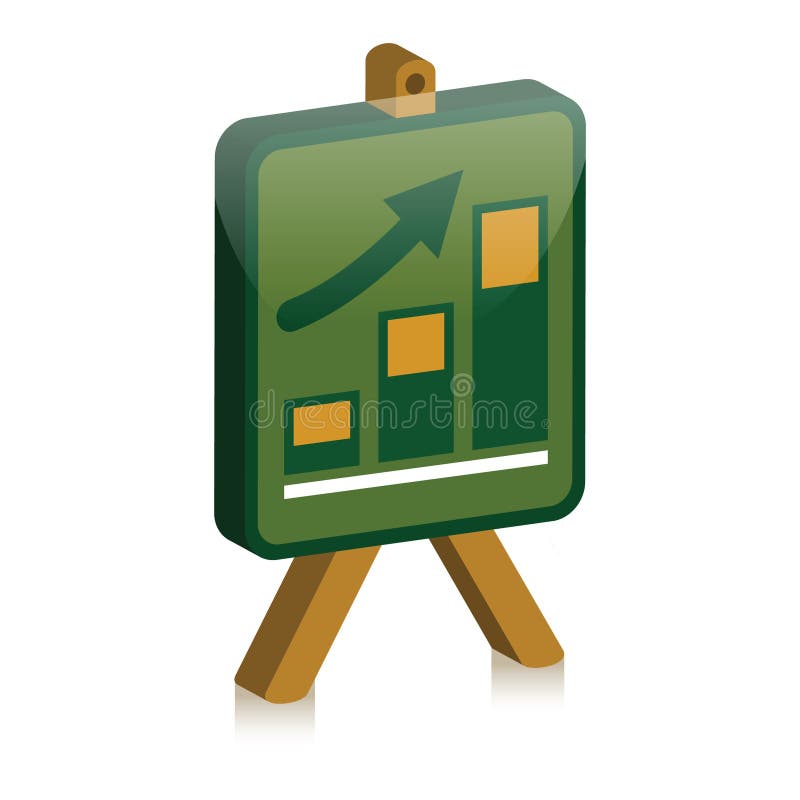 Presentation Board. Vector Illustration Decorative Design Stock Vector ...