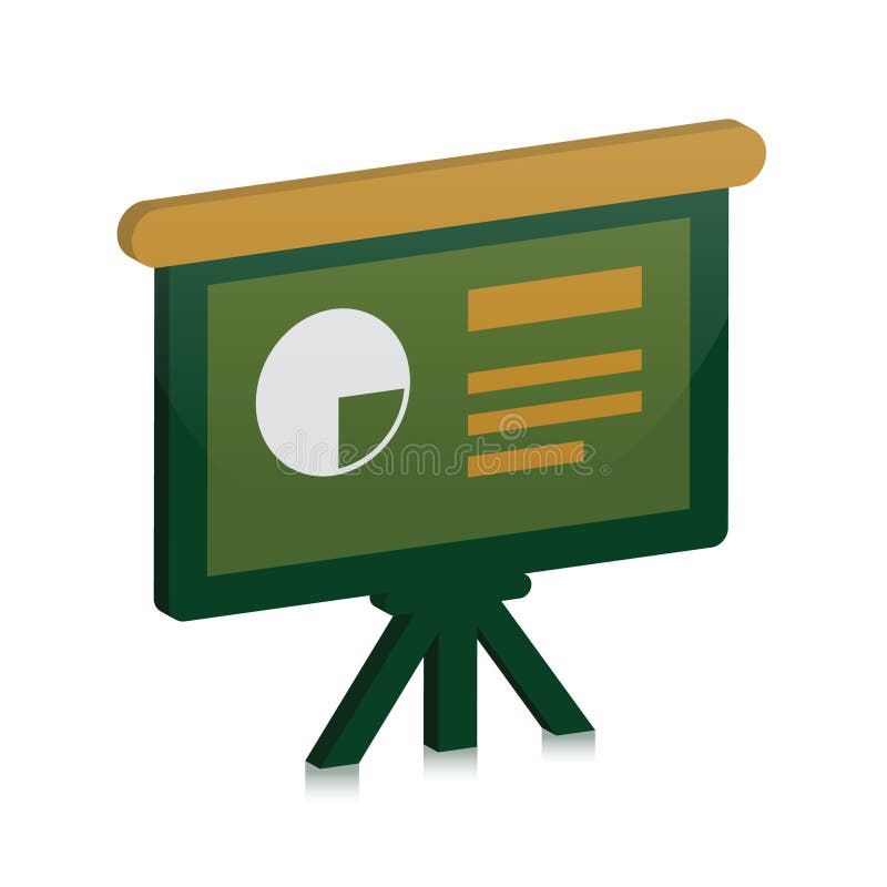 Presentation Board. Vector Illustration Decorative Design Stock Vector ...