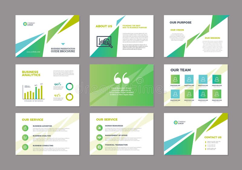 Business Presentation Brochure Guide Design | Powerpoint Slide Template ...
