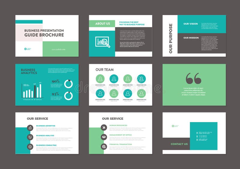 Business Presentation Brochure Guide Design | Powerpoint Â Slide ...