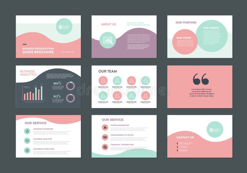 Business Presentation Brochure Guide Design | Powerpoint Â Slide ...
