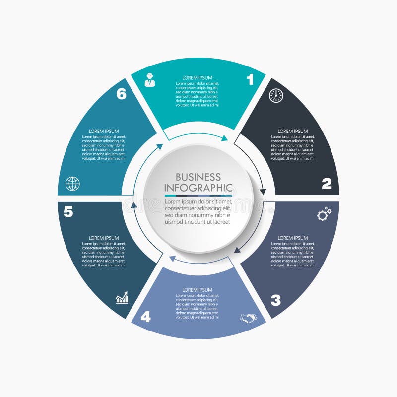 Presentation Business Cycle Infographic Template C Stock Vector ...