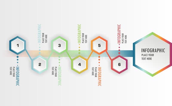 Presentation Business Infographic Template with 6 Options Gradation ...