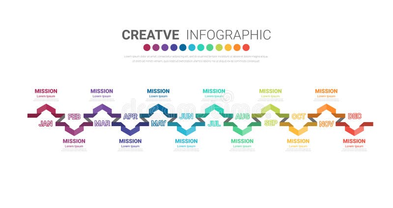Months Timeline Diagram Stock Illustrations – 1,008 Months Timeline ...