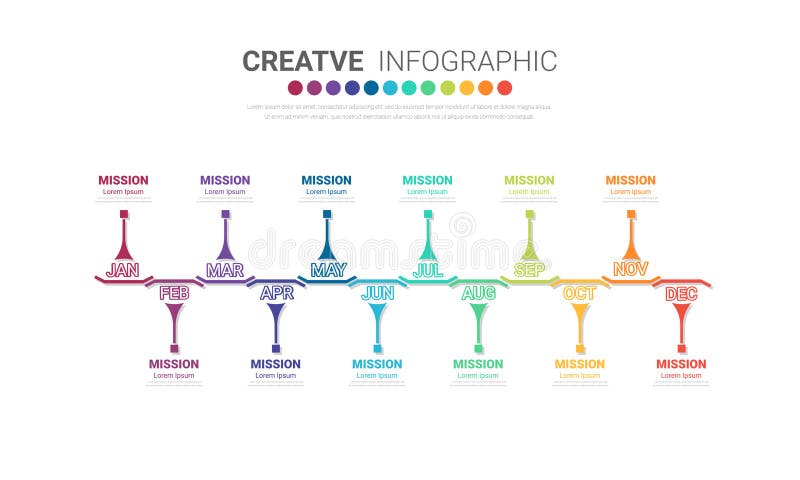 Infographic Template Timeline Stock Illustrations – 143,468 Infographic ...