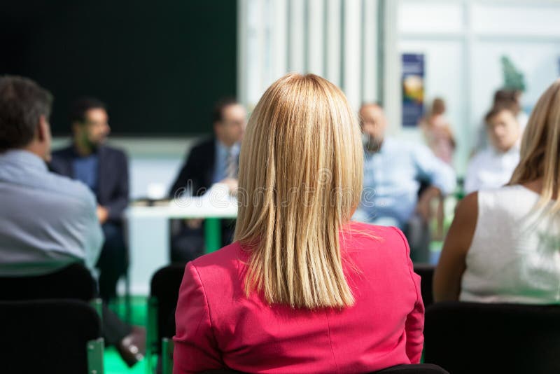 Presentation at Business or Professional Conference Editorial Stock ...