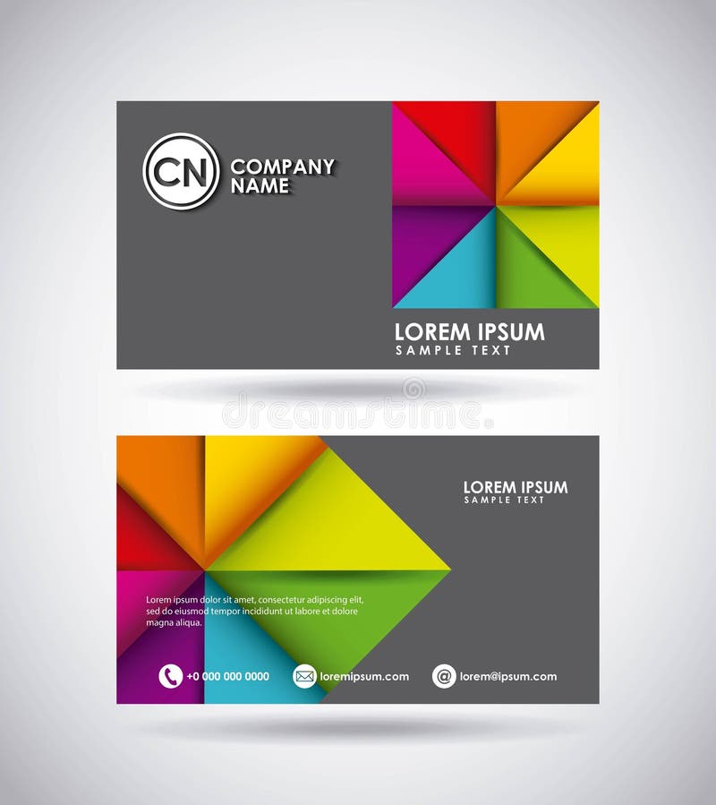 Presentation card design stock illustration. Illustration of business ...