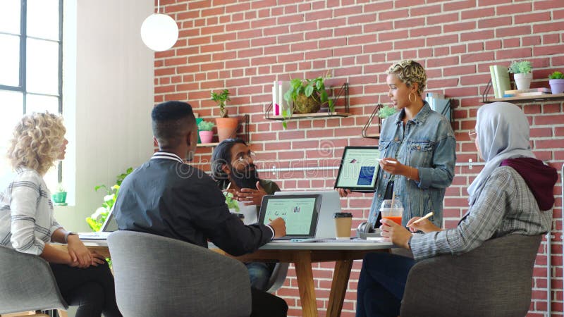 Presentation, Collaboration and Design with a Business Team Meeting for Planning, Learning and ...