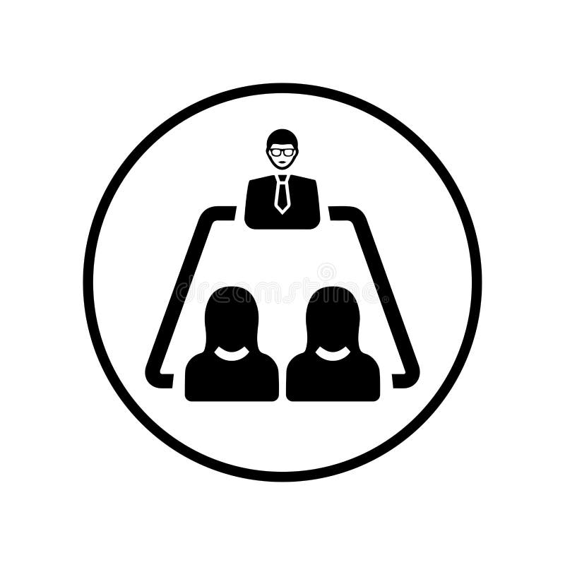 Presentation, Conference Icon / Black Version Stock Vector ...