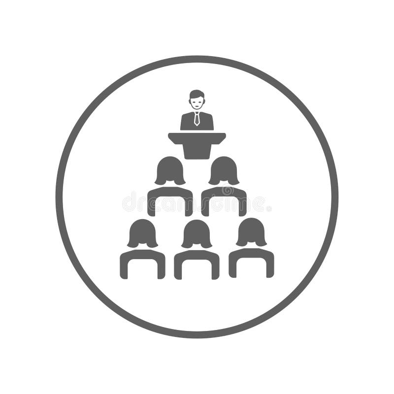 Training Gray Icon, Conference, Meeting, Presentation, Business ...