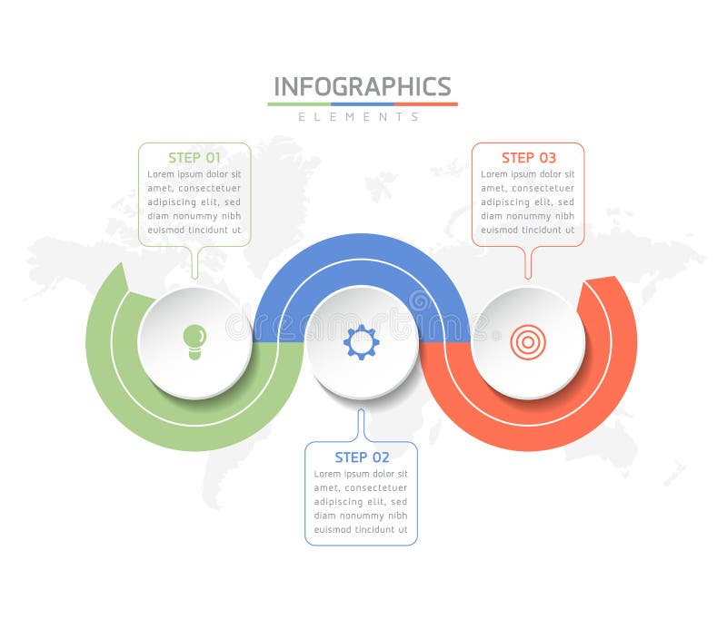 Circular Connection Steps Infographic Template Stock Vector ...