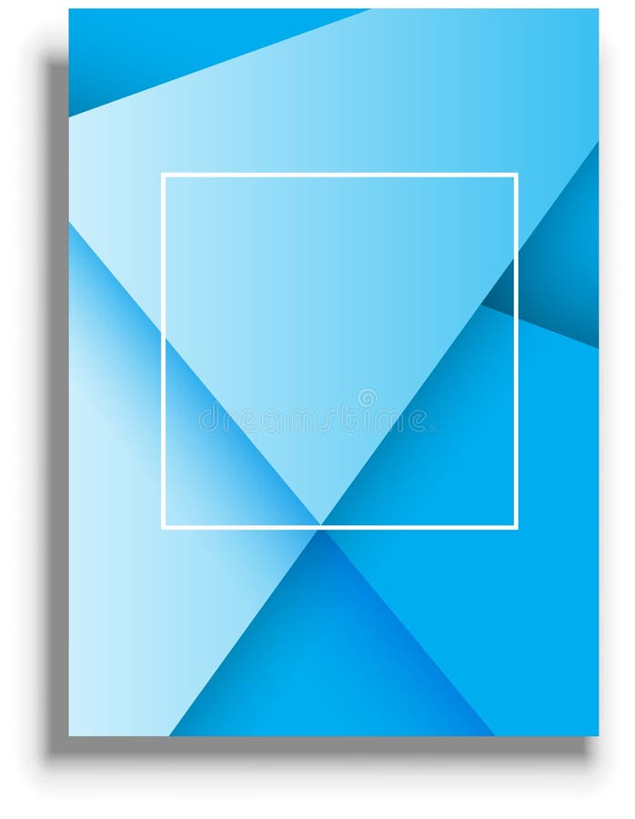 Presentation Cover Template, Blue Vector Background Stock Vector ...