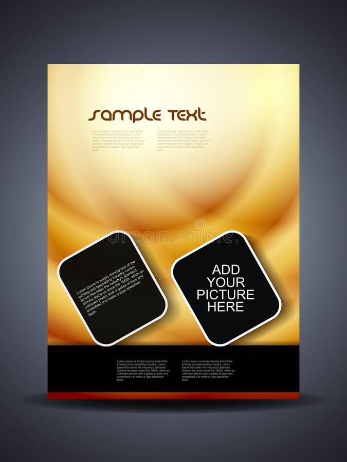 Presentation of Creative Flyer Design Stock Vector - Illustration of ...