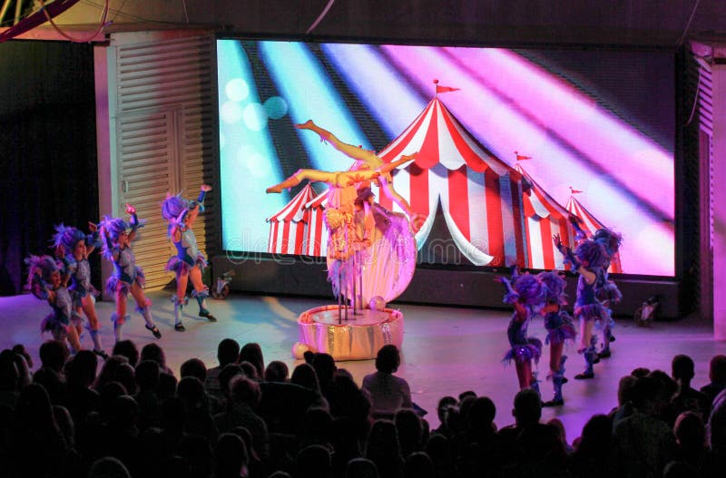 Presentation of the Creative Group in Front of the Audience. Editorial ...