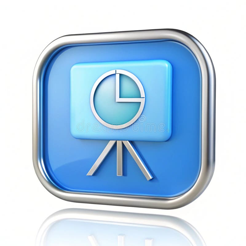 Presentation Done 3D Icon Isolated Stock Illustration - Illustration of ...