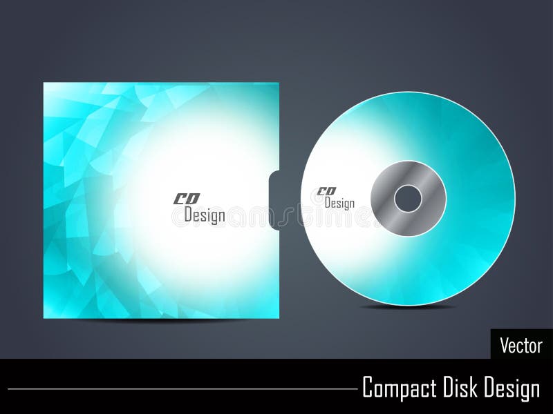 CD Cover Design Template stock vector. Illustration of connect - 18986464