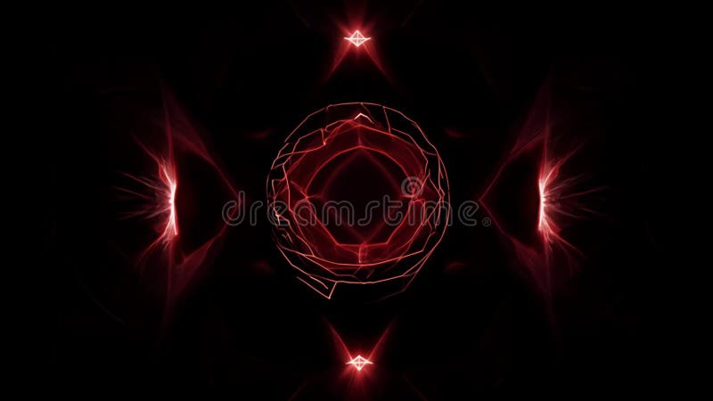 Exploring Animated Red Graphic Patterns with Intricate Line Drawings ...