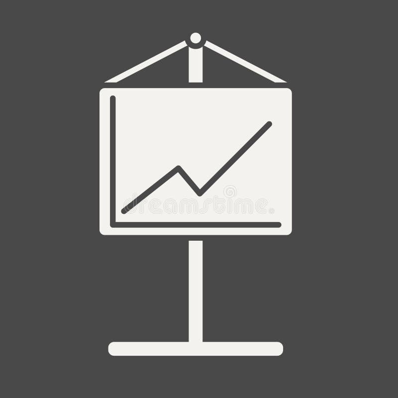Presentation of Financial Indicators - Business Icon in Flat Style ...