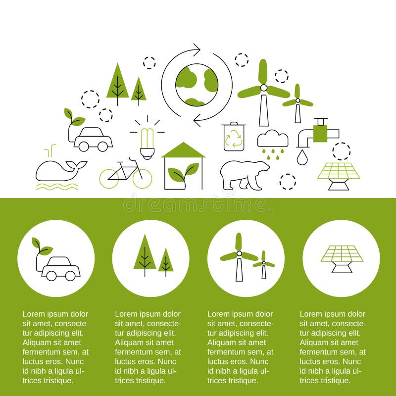 Green energy concept stock vector. Illustration of recycle - 127575267