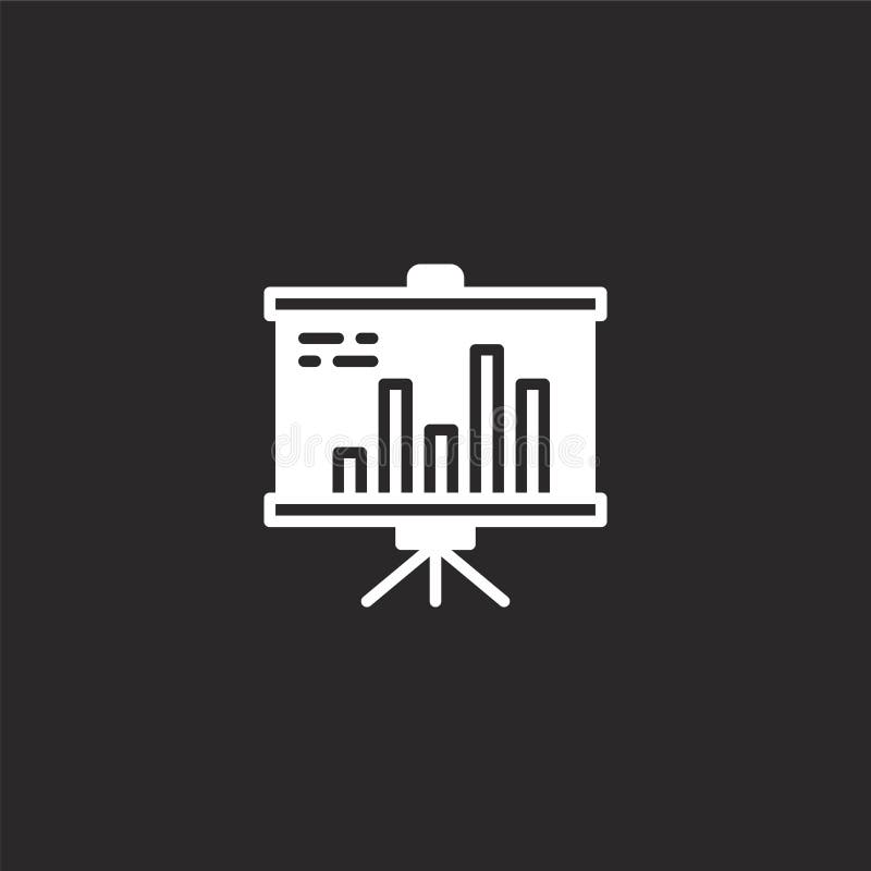 Presentation Icon. Filled Presentation Icon for Website Design and ...