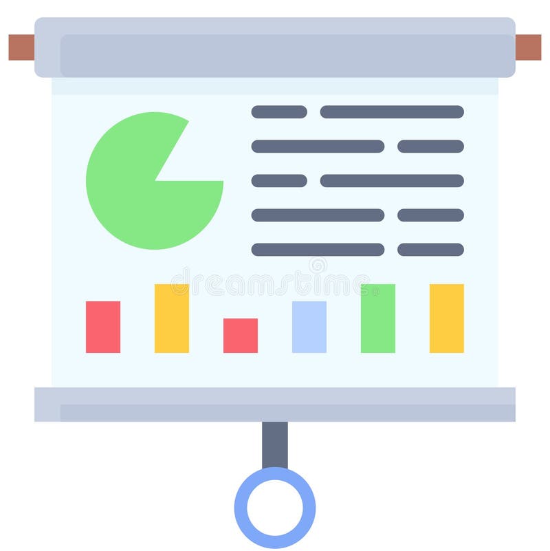 Presentation Icon, High School Related Vector Illustration Stock Vector ...