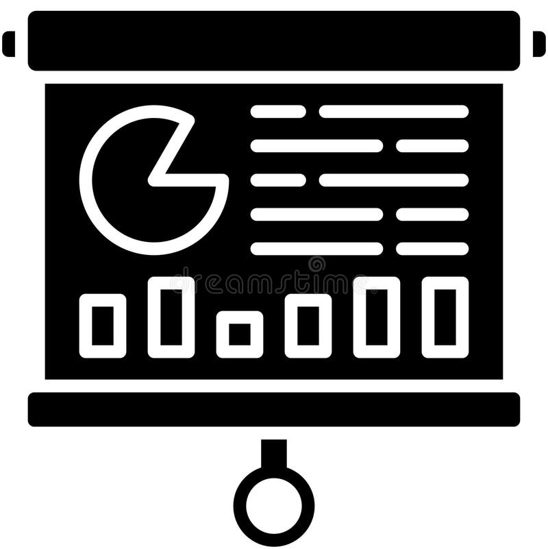 Presentation Icon, High School Related Vector Illustration Stock Vector ...