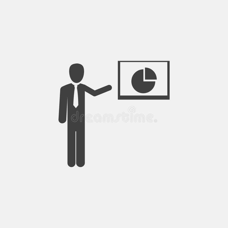 Presentation icon stock illustration. Illustration of isolated - 109690207