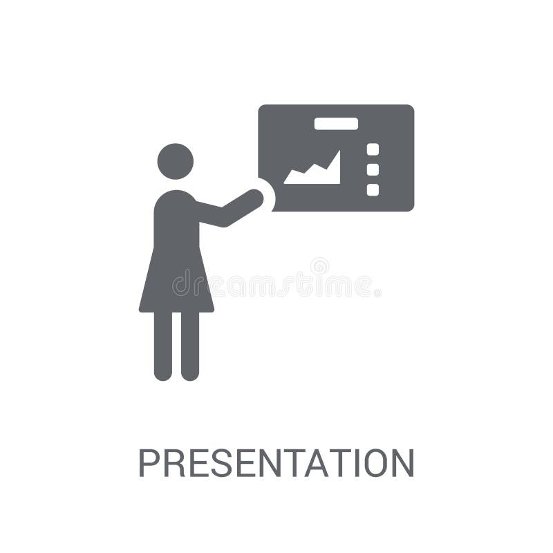 Presentation Icon. Trendy Presentation Logo Concept on White Background ...