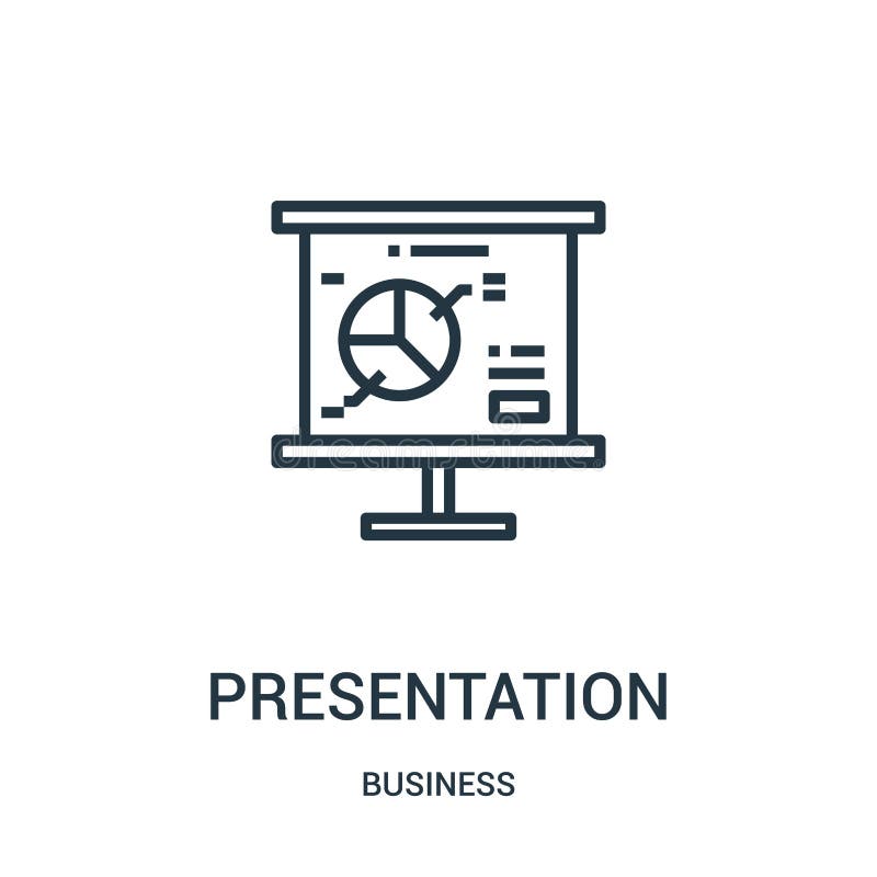 Presentation Icon Vector from Business Collection. Thin Line ...