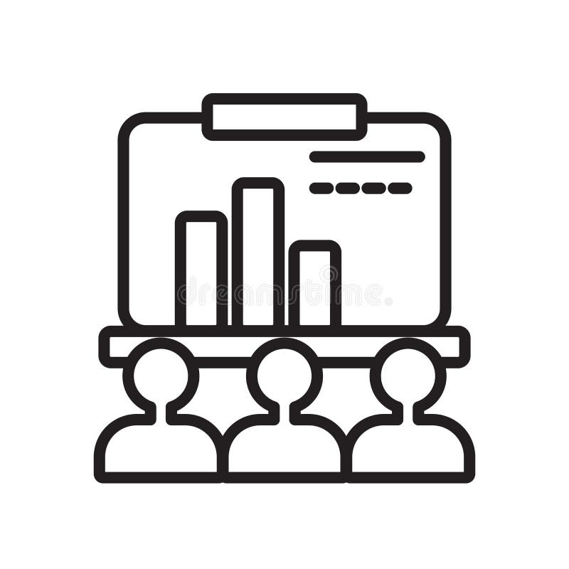 Presentation Icon Vector Isolated on White Background, Presentation ...