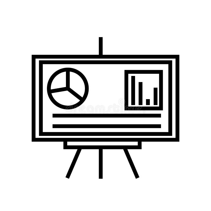 Presentation Icon Vector Isolated on White Background, Presentation ...