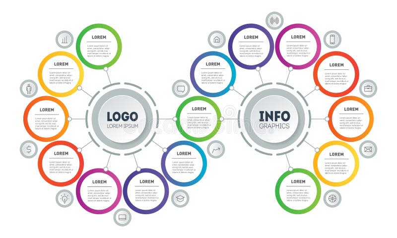 Presentation or Infographics with 15 Steps. Template of Info Graphic ...