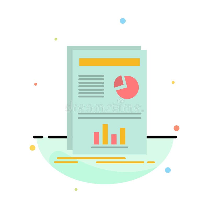 Presentation, Layout, Graph, Success Abstract Flat Color Icon Template ...