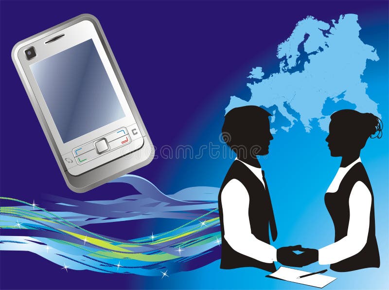 Presentation of a Mobile Telephone Stock Vector - Illustration of ...