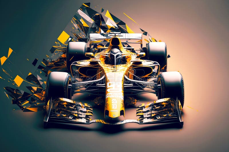 Presentation of Modern High-speed Racing Car for Formula One Racing ...