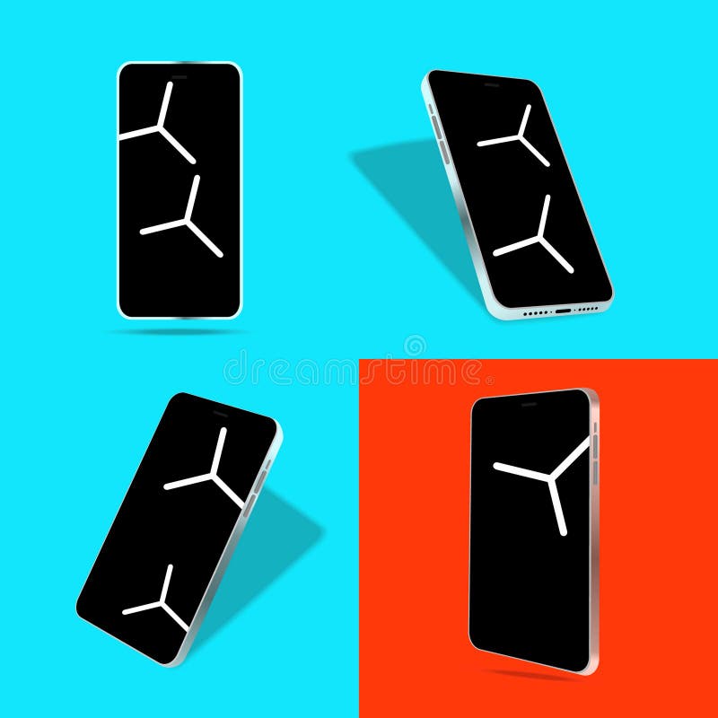 Presentation Modern Phone with Glare on the Screen. Mobile Phone in ...