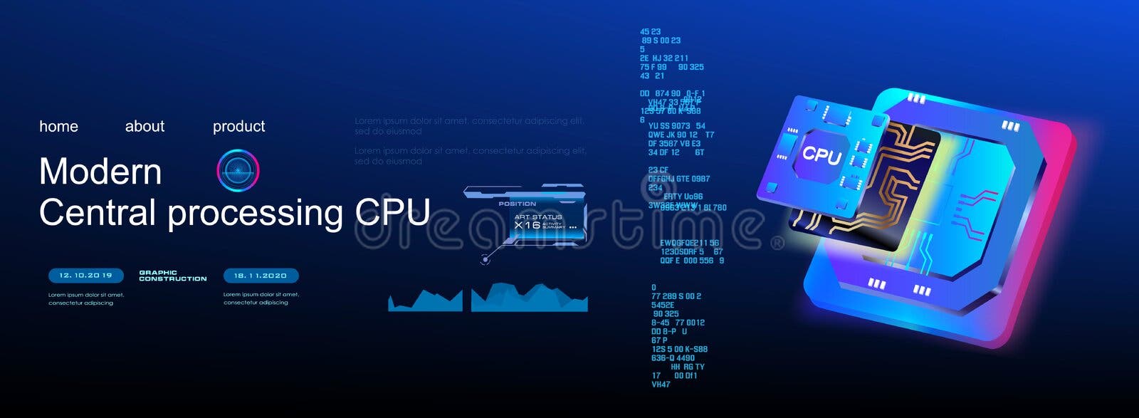 CPU. Presentation of a New Generation Processor on Futuristic ...