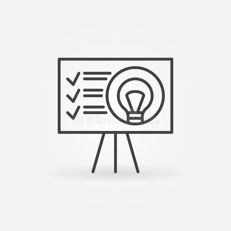 Presentation Outline Icon. Vector Start-up Presentation Symbol Stock ...