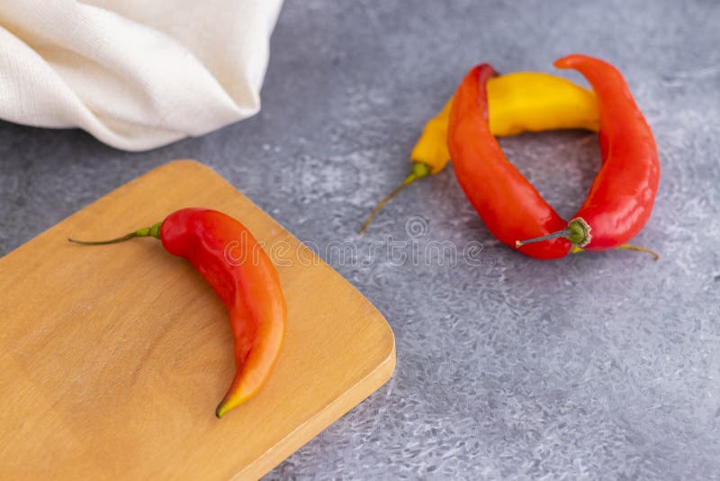 Peruvian Red Hot Chili Ají Limo Stock Photo - Image of closeup ...
