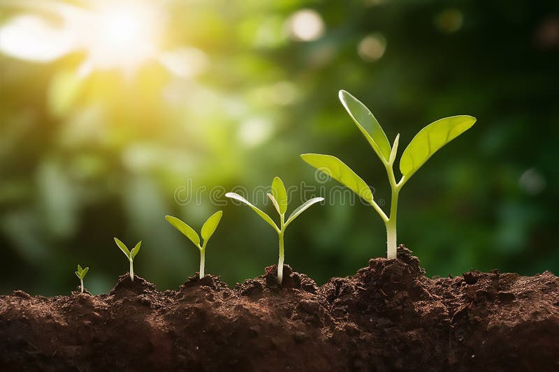 Presentation of Plant Germination Sequence and Plant Growth Concept in ...