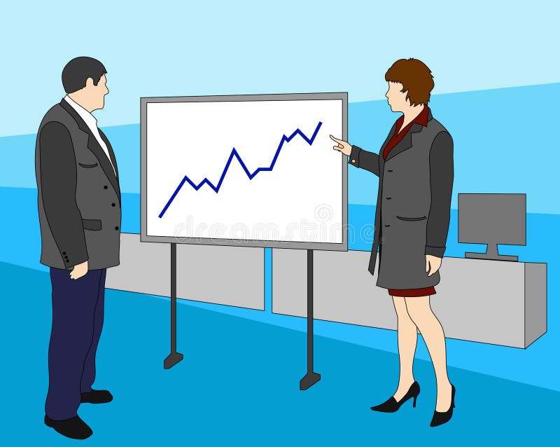 Presentation of project stock vector. Illustration of business - 4339688