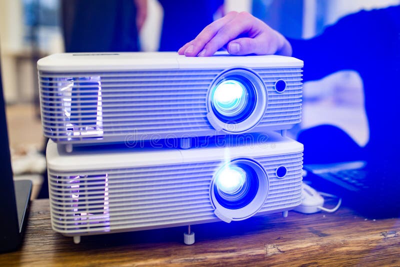 Presentation with Lcd Projector Stock Image - Image of audiovisual ...