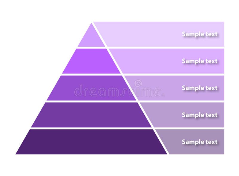 Presentation Purple Pyramid Chart, Editable Vector Illustration Stock ...