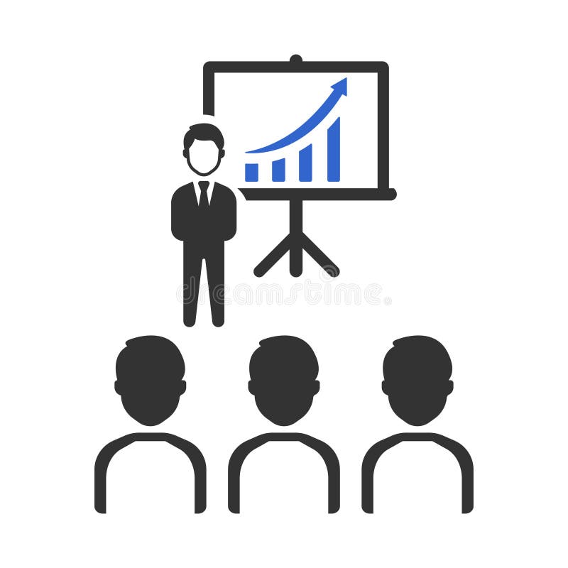 Presentation, Report Analysis Icon Stock Vector - Illustration of chart ...