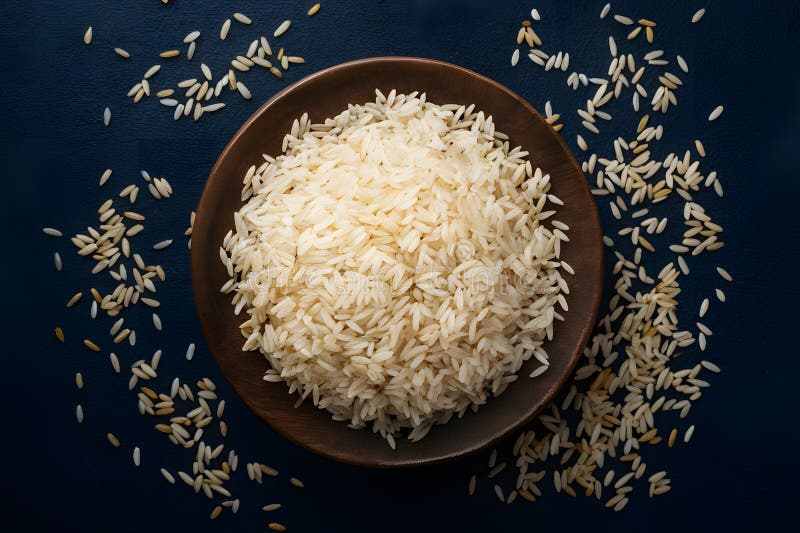 Presentation of Rice Grains Captured in Foodgraphy Stock Illustration ...