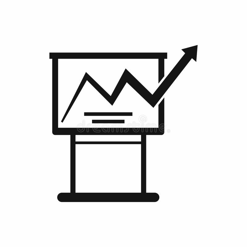 Projection Screen Graph Icon Stock Illustrations – 616 Projection ...