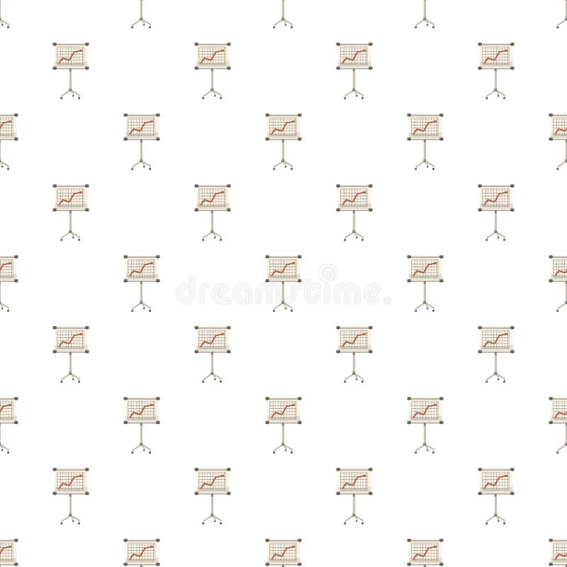 Presentation Screen with Graph Pattern Stock Vector - Illustration of ...