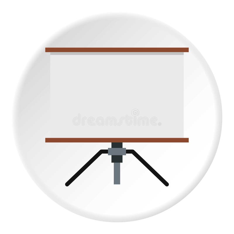 Presentation Screen Icon Circle Stock Vector - Illustration of display ...