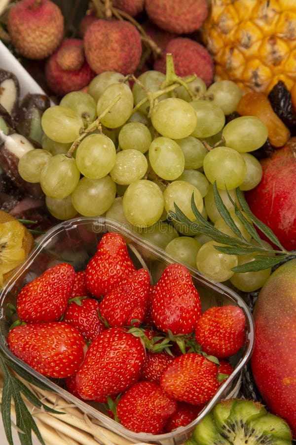 Presentation of a Selection of Fruits Stock Photo - Image of fresh ...